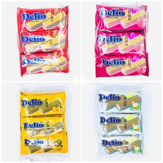 8pcs Delio Cream Wafer (Chocolate/Milk/Orange/Strawberry) | Shopee Malaysia