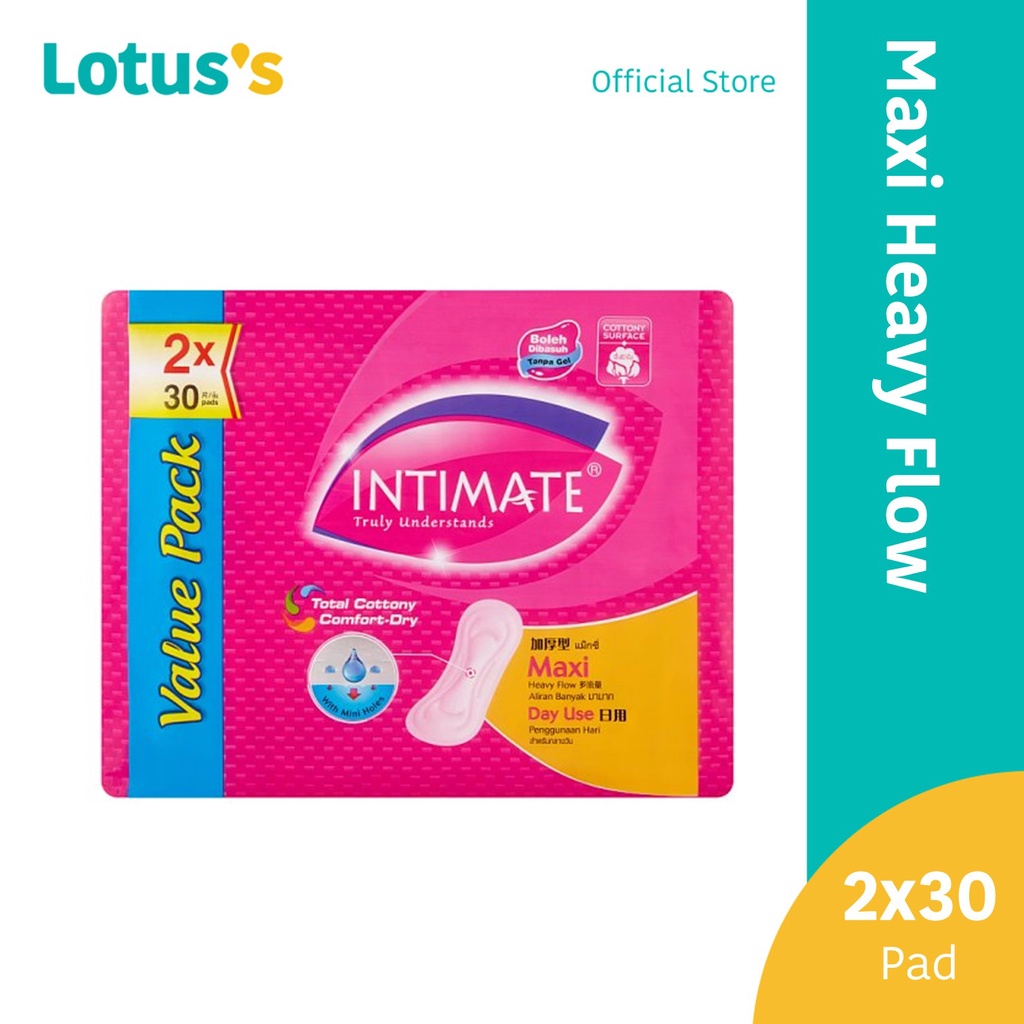 Intimate Maxi Heavy Flow (30's x 2 Pads) | Shopee Malaysia