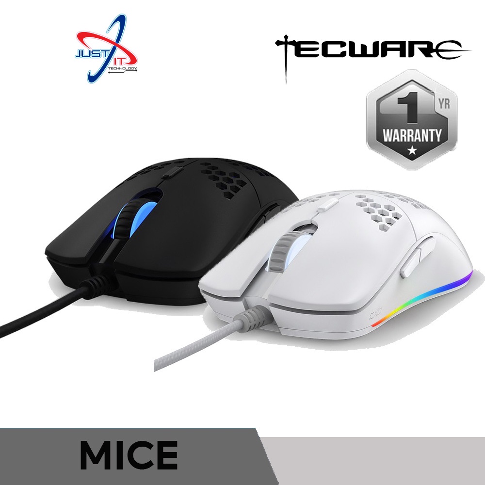 TECWARE EXO L PLUS RGB Gaming Mouse ( BLACK / WHITE ) | Shopee Malaysia