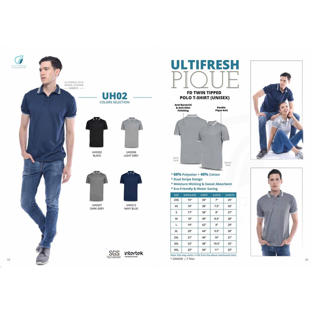 Ultifresh FD Twin Tipped Polo T-Shirt (UNISEX) | Shopee Malaysia