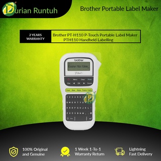 Brother P-touch PT-H110 Portable Handheld Label Maker Sticker Laminate ...