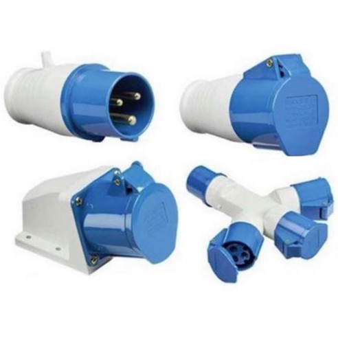 Industrial Plug & Socket 220V - 240V 16Amp 3 Pin & 5 Pin & 3 Way Socket ...