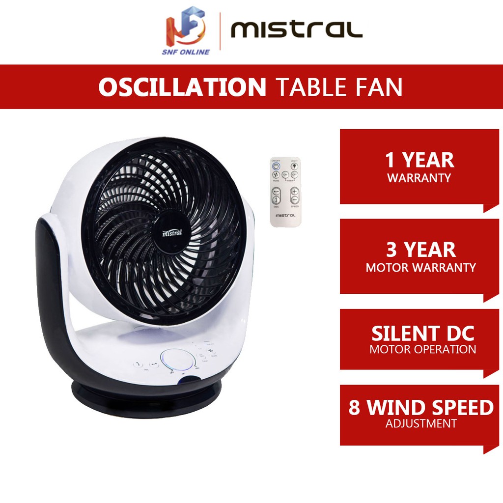 Mistral DC Oscillation Table Fan MTF-D5070 MTFD5070 | Shopee Malaysia