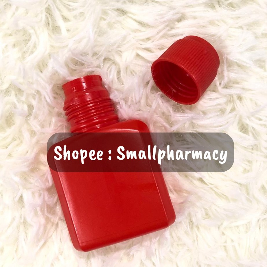 60ML RED BOTTLE RED CAP - DISPENSING BOTTLE WITH CAP ( Refill solution ...