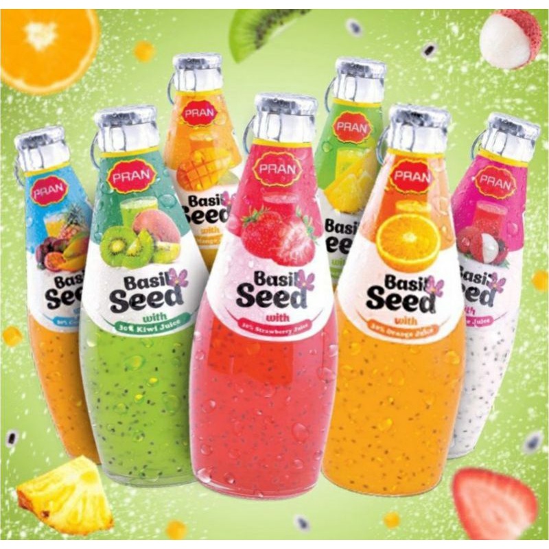 PRAN Basil Seed Drink, Minuman Biji Selasih 290ml | Shopee Malaysia
