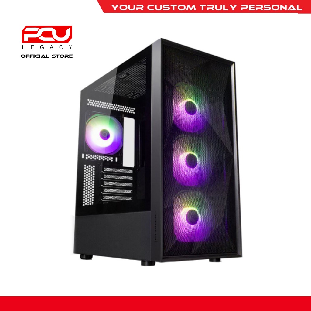 TECWARE FORGE S TG ARGB BLACK ATX GAMING CASE | Shopee Malaysia