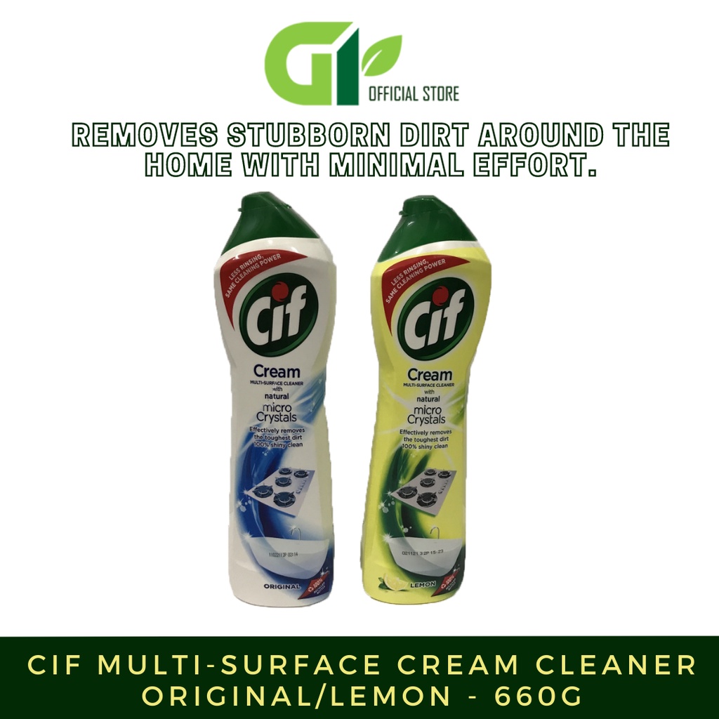 [GY Office] CIF Multi-Surface Cream Cleaner Original/Lemon - 660G ...