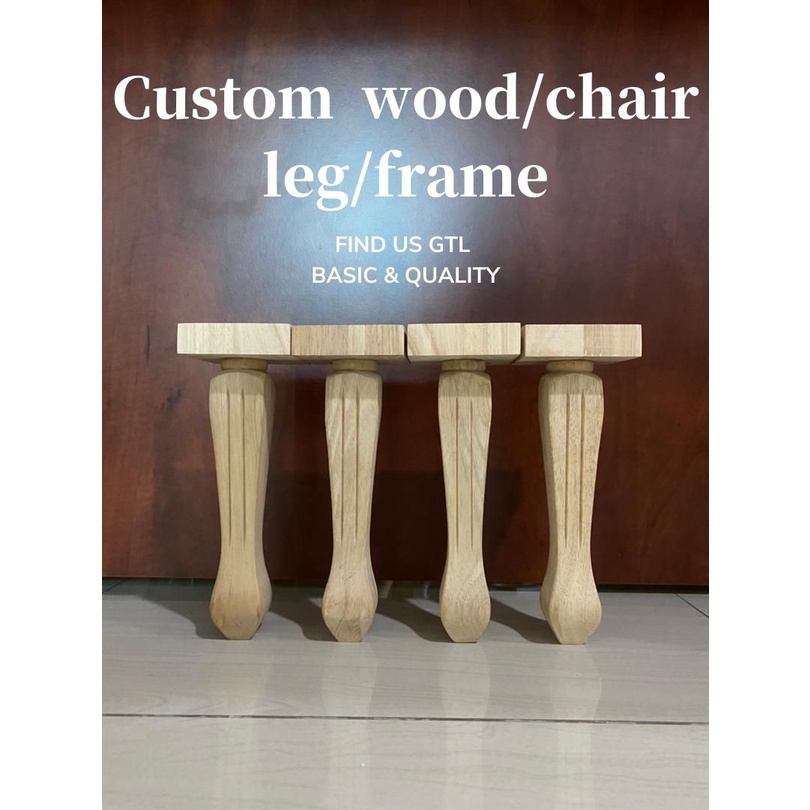 Custom sofa leg/custom wood thing/custom chair leg/custom wood | Shopee ...