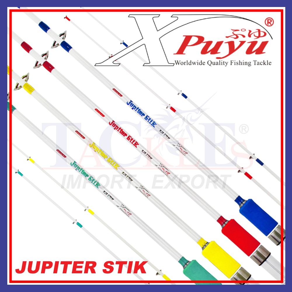 NINJA - XPUYU Jupiter Stik Spinning Rod Solid Fibre Glass Rod Fishing ...