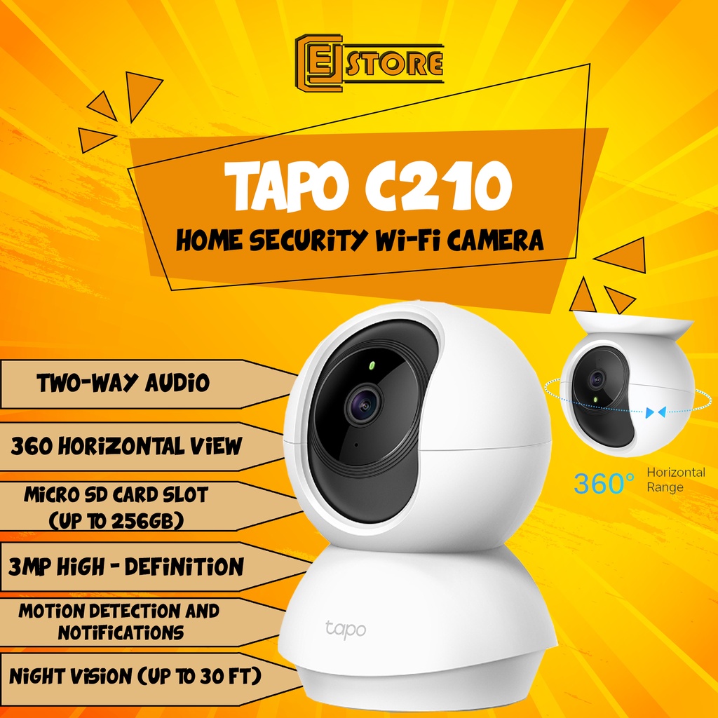 TP-Link TAPO C110/ C210 3MP HOME SECURITY WI-FI HOME SECURITY IP CAMERA CCTV | Shopee Malaysia