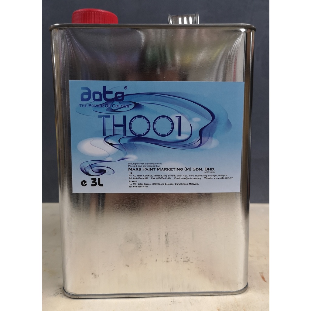 Normal Thinner (For Car Paint) ( 3L ) | Shopee Malaysia