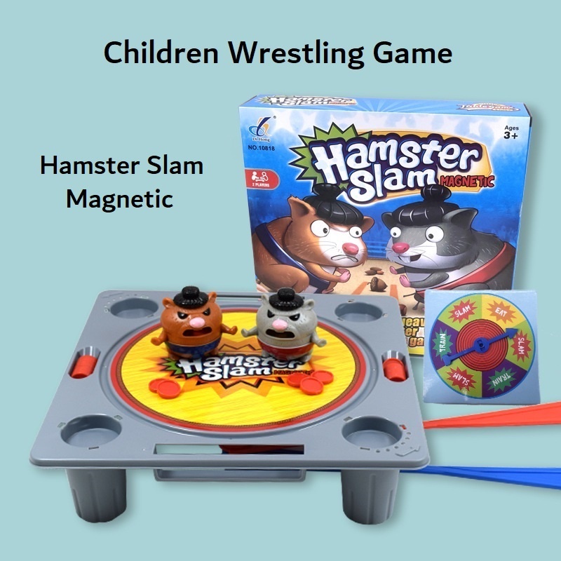 Hamster Slam Magnetic children wrestling game tiktok tabletop kids toy ...