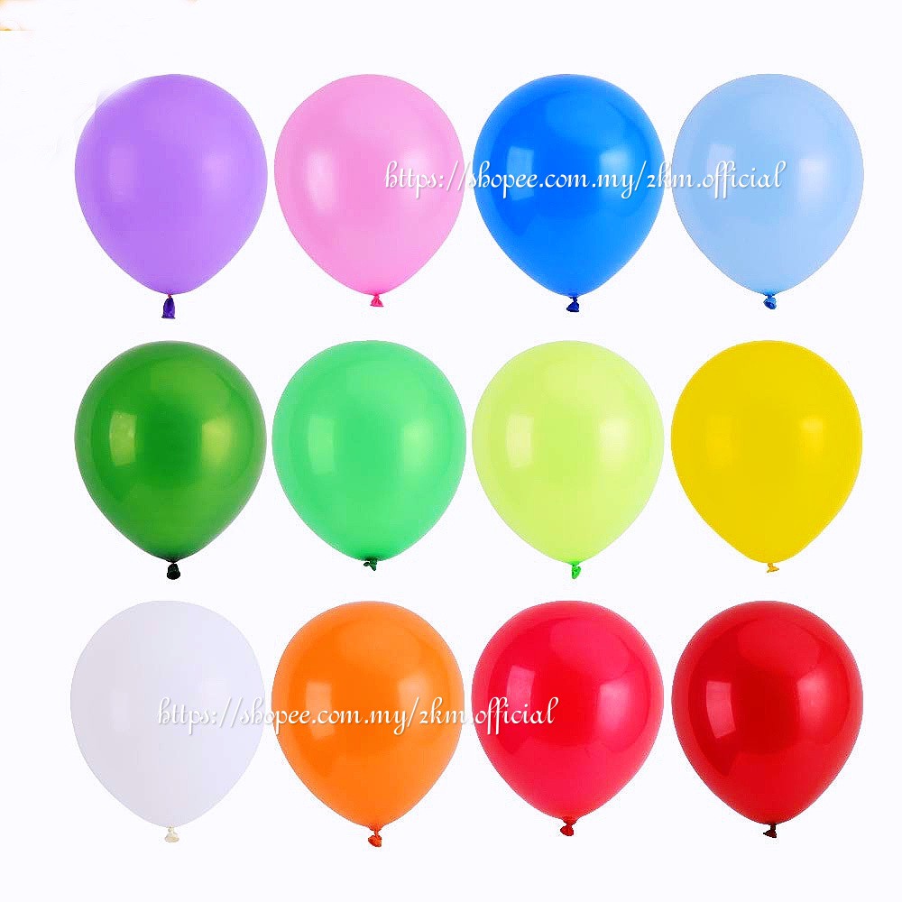 (50pcs) 12" INCH Latex Round Colorful Air Balloon Balloons Belon Party ...