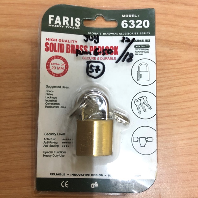 20mm padlock / padlock locker asrama | Shopee Malaysia