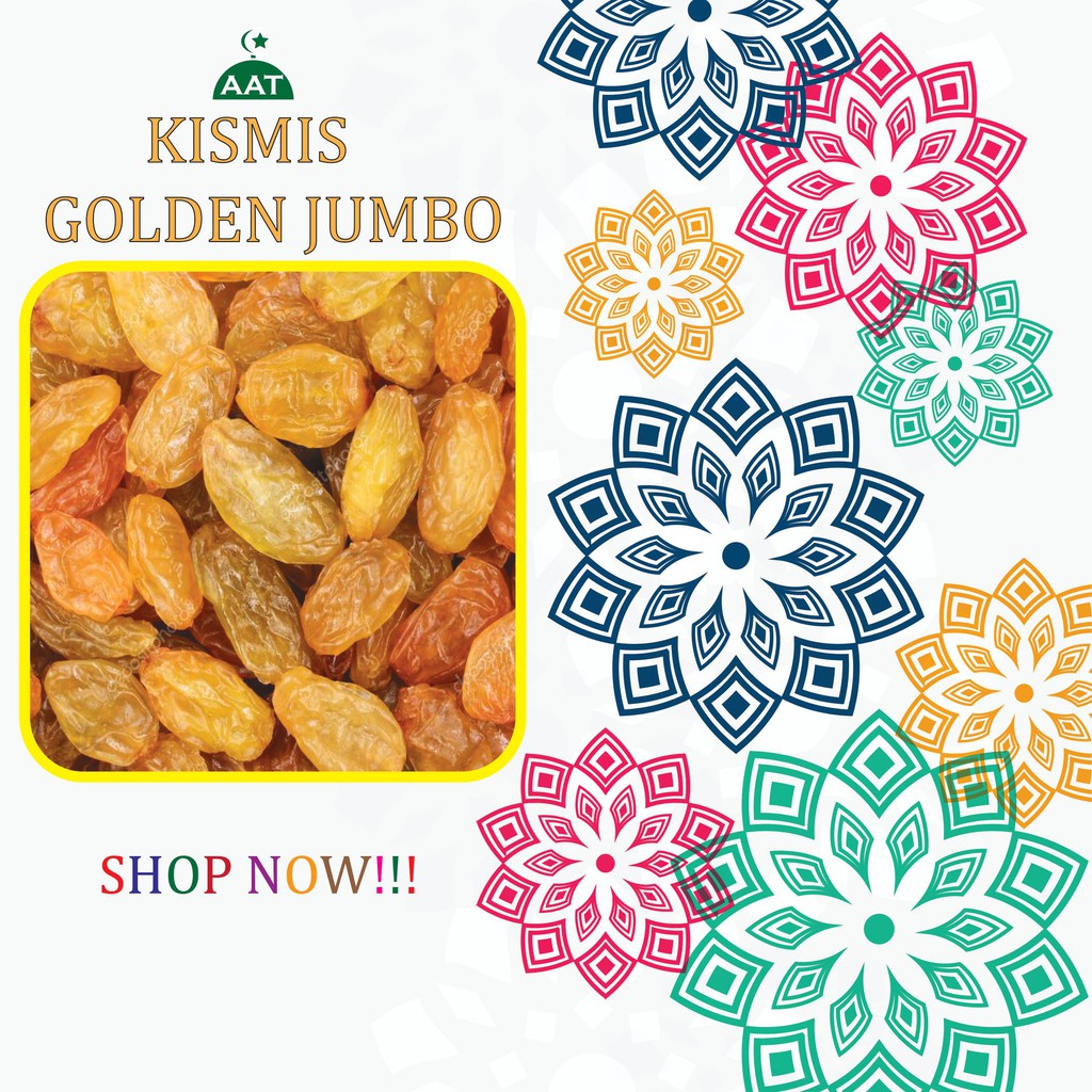 KISMIS GOLDEN JUMBO ( GOLDEN JUMBO RAISIN ) | Shopee Malaysia