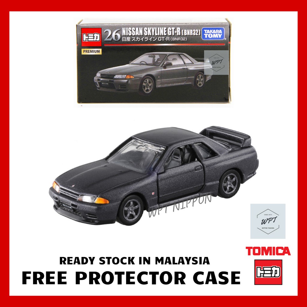 TOMICA PREMIUM 26 NISSAN SKYLINE GT-R (BNR32) Takara Tomy Diecast Car Toy WPT NIPPON Permainan ...