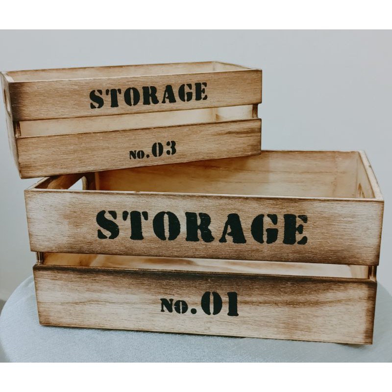 Multipurpose Wooden Box/Kotak Kayu Pelbagai Guna Sesuai Untuk Hiasa ...