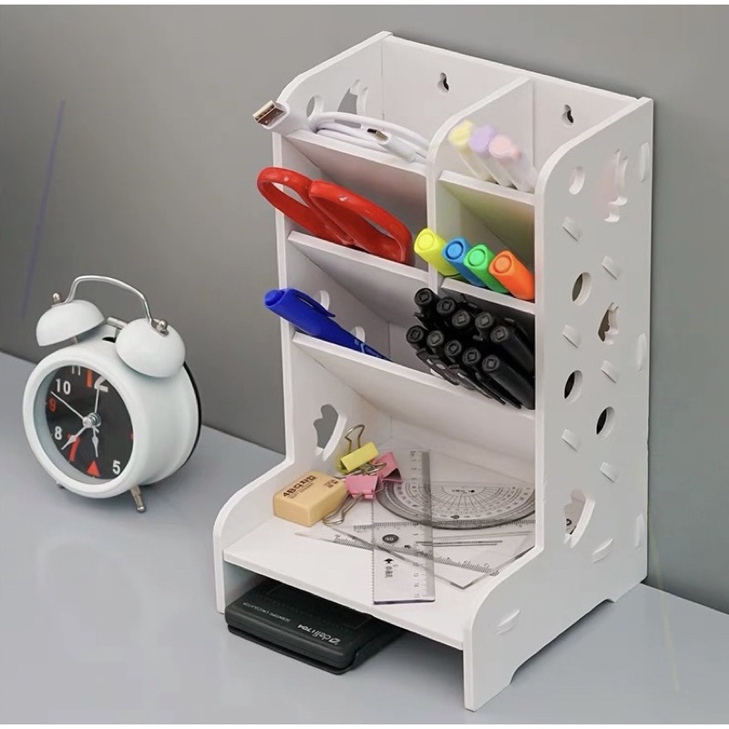 Pen Holder Study Table Pencil Case Storage Box Storage Office Table ...