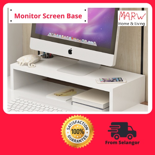 Computer Monitor Stand Raiser Increased Shelf Base Laptop Stand Table ...