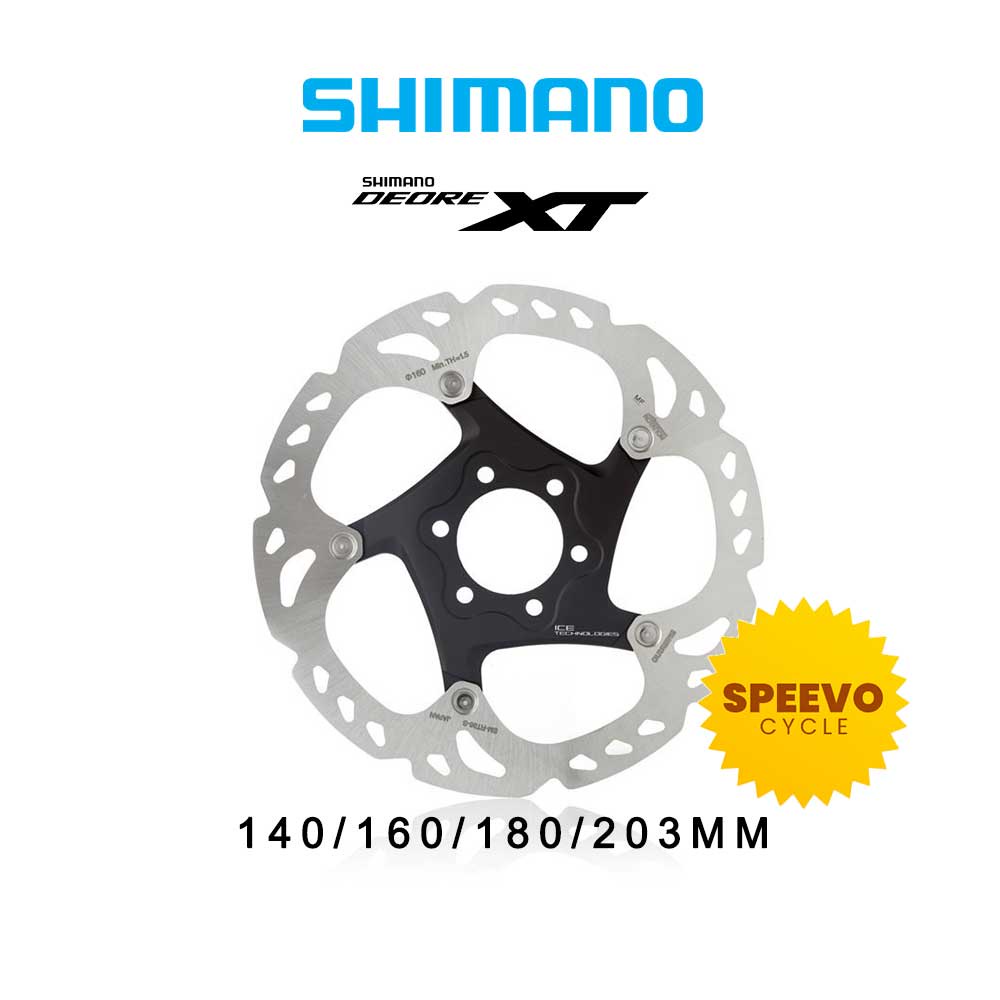 SHIMANO DEORE XT MT800 CENTER LOCK DISC BRAKE ROTOR - 203 / 180 / 160 ...