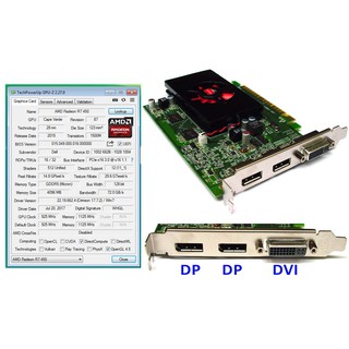 Dell AMD Radeon R7 450 4GB DDR5 PCIe Video Graphics Card DVI Dual DP ...