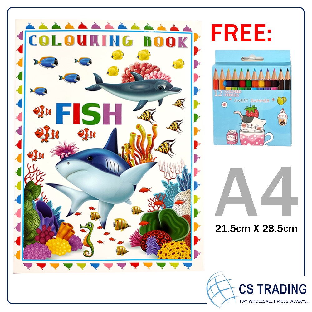 [FREE Color Pencil] Colouring Book Kids Coloring Book Buku Mewarna ...