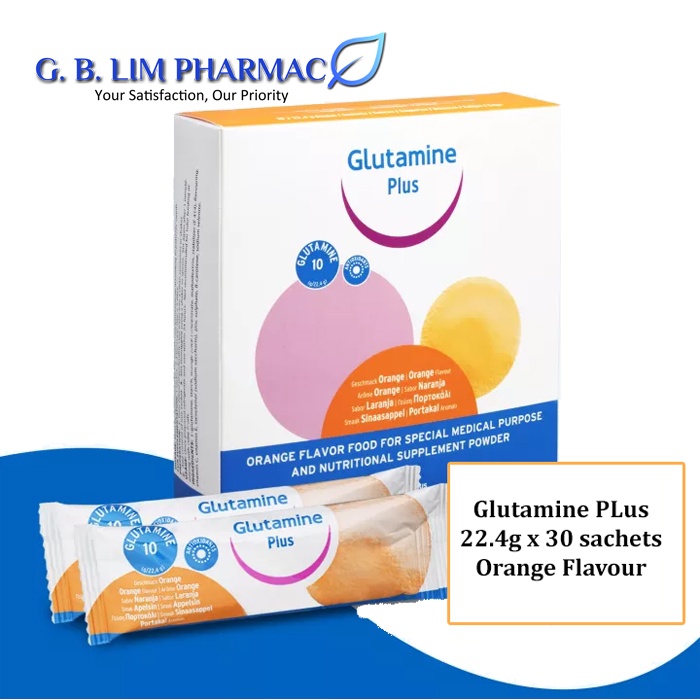 Fresenius Kabi Glutamine Plus Orange 22.4g x 30 sachets (EXP: 31-05 ...