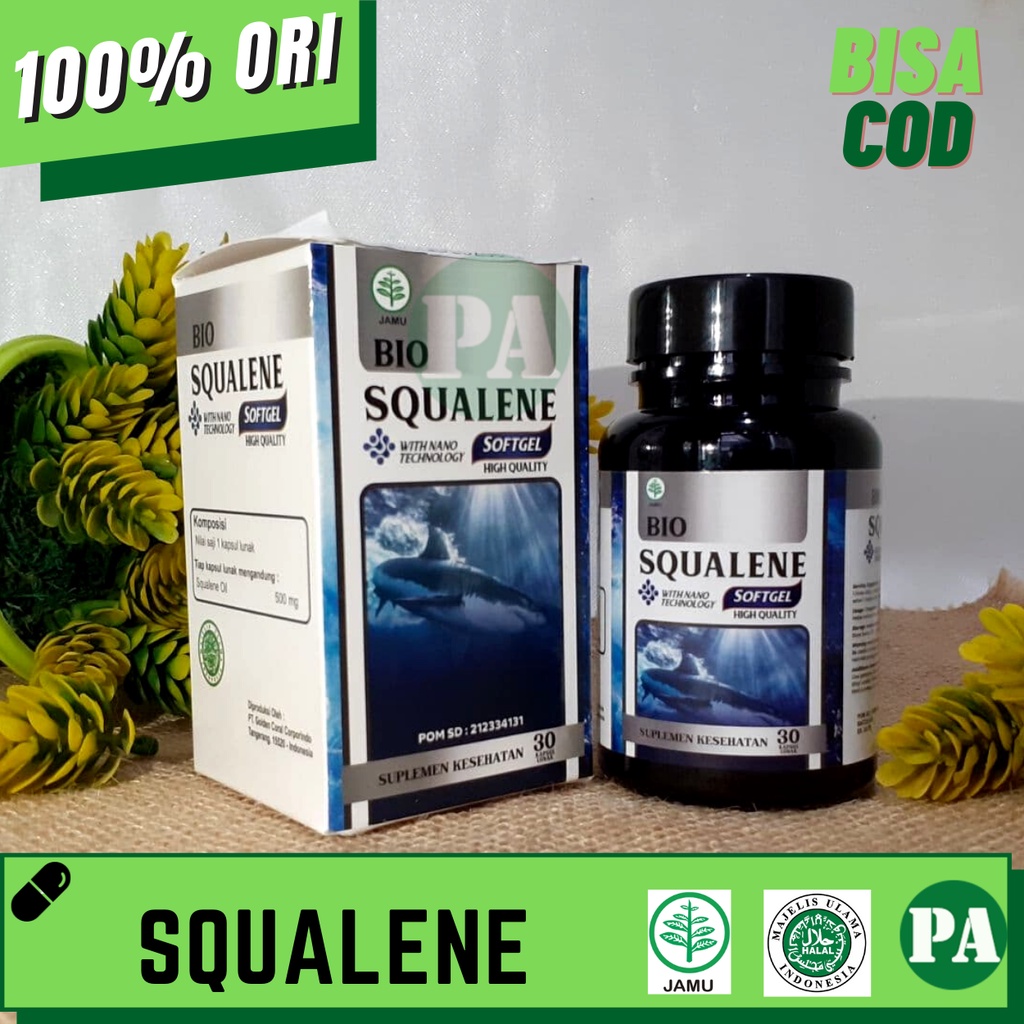 Bio Squalene High Leukosite Herbal Medicine Original BPOM Softgel And ...