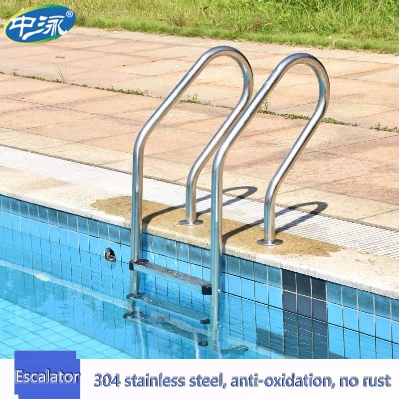 Underwater equipment 304 stainless steel staircase handrail into the ...