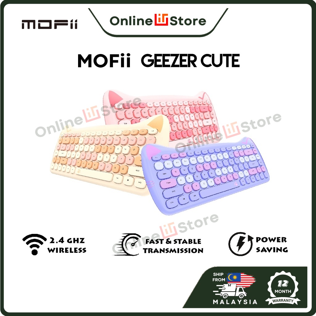 Mechanical Keyboard / MOFII Geezer Cutie Kitty 2.4G Wireless Keyboard ...