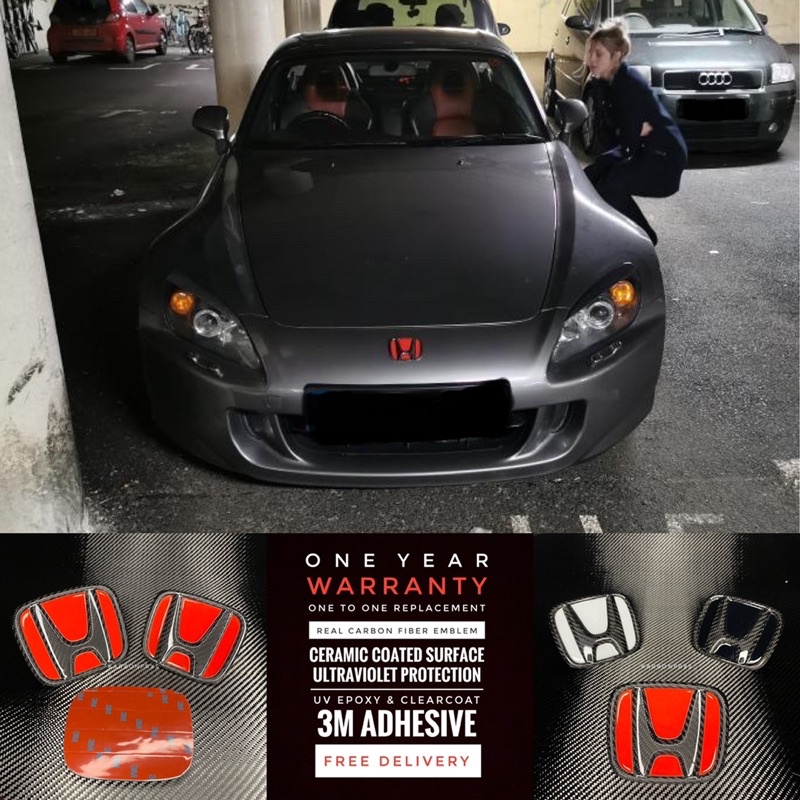 Honda S2000 logo carbon fiber emblem | Shopee Malaysia