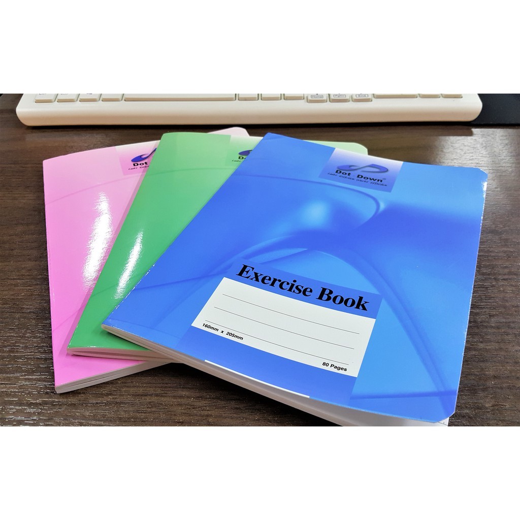 DOT.DOWN EXERCISE BOOK F5 (80 PAGES - 120 PAGES) | Shopee Malaysia