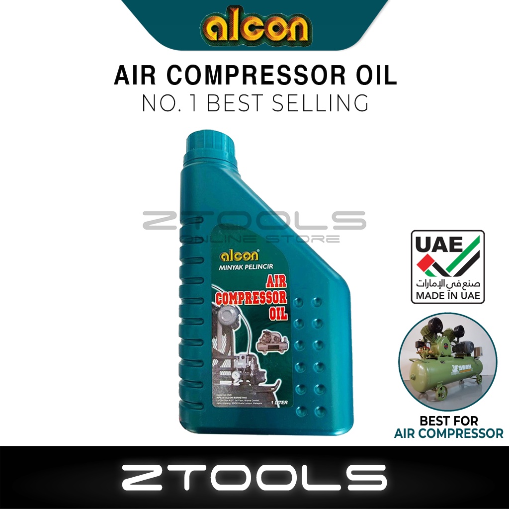 (1L) Alcon Air Compressor Oil 1-LITER | Europower/Eurox Mostaz Daewoo SWAN Puma EZYLIF Lubricant ...