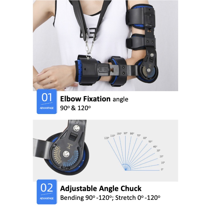 Adjustable Elbow Joint Fixing/Fixation Brace (Left/Right) | Shopee Malaysia