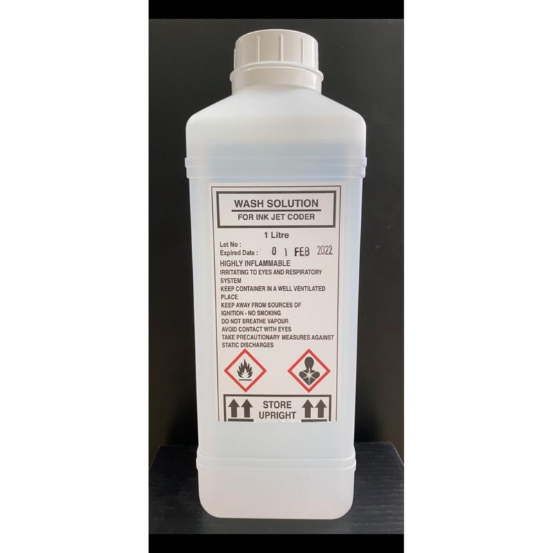 Wash Solution / Cleaning Solution For Industrial Coding Inkjet Printer ...