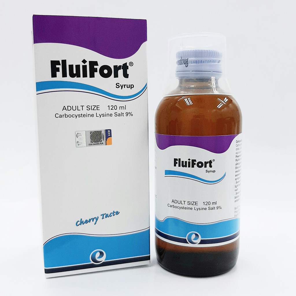 FLUIFORT ADULT COUGH SYRUP 120ML (Carbocysteine) | Shopee Malaysia