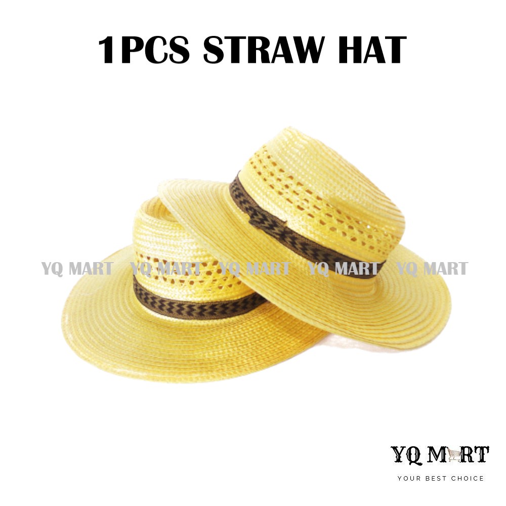 Straw Hat/ Cowboy Hat/ Topi Pandan Nipis | Shopee Malaysia