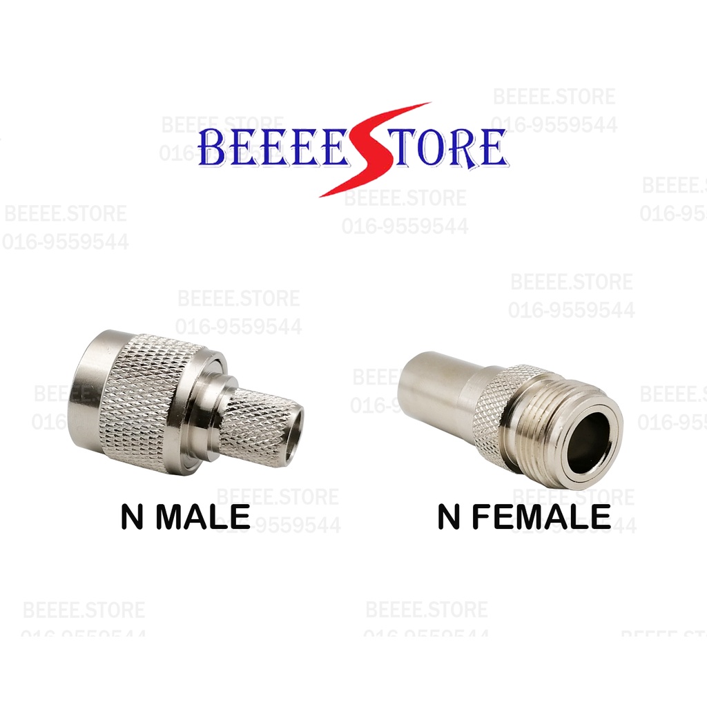 N TYPE - Male / Female Plug Connector for LMR400 N PLUG FEMALE | Shopee ...