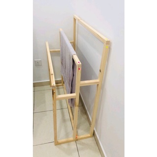 SOLID WOOD Towel Hanger Towel Rack Clothes Drying Rack Clothes Hanger ...