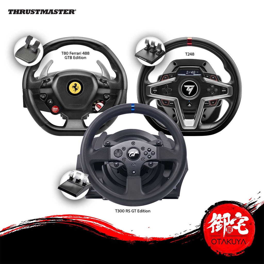 THRUSTMASTER PS4 / PS5/PC Steering Wheel T248 / T300 RS GT / T80 ...