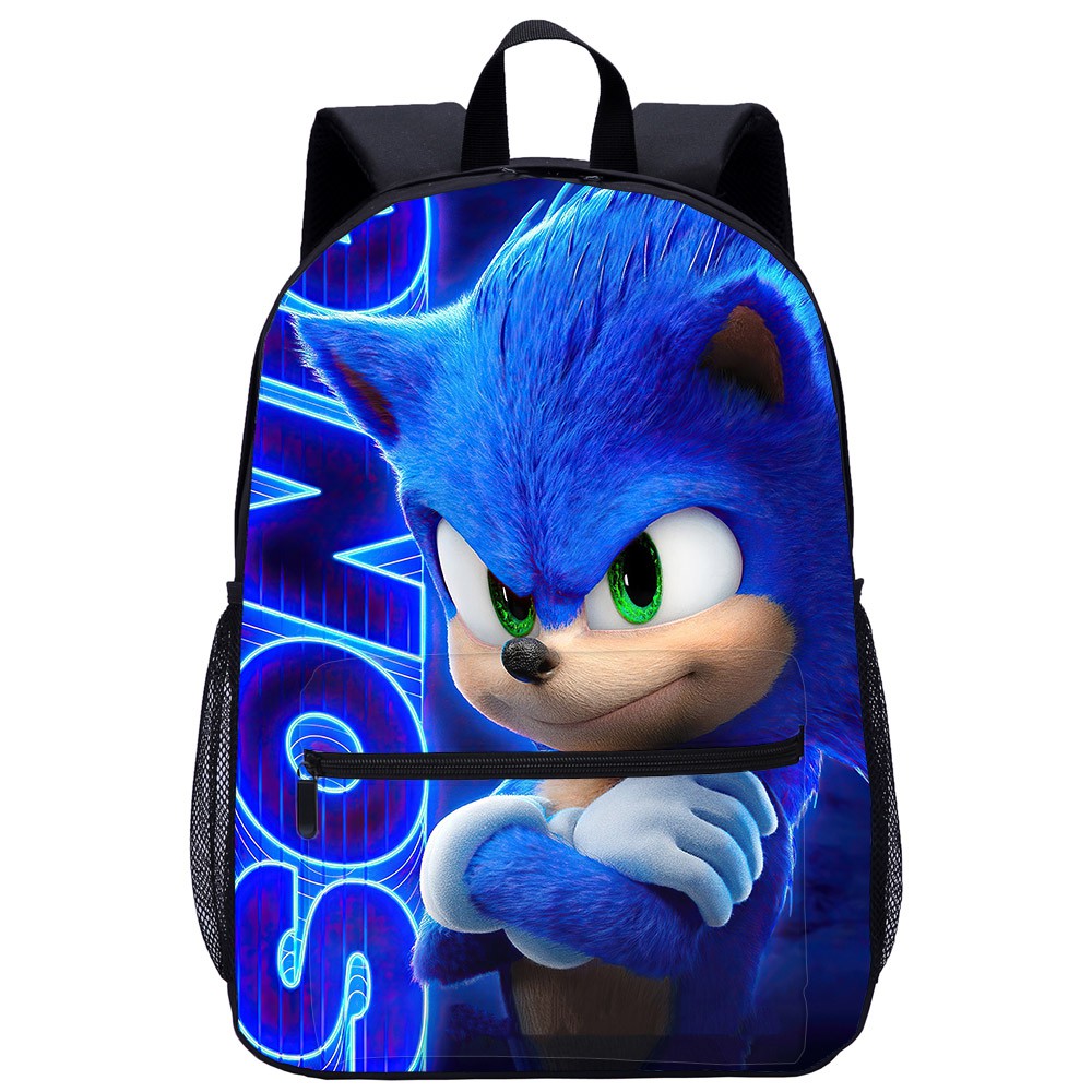 Sonic the Hedgehog Backpack Book Bag Cartoon Anime Print Kids Travel ...