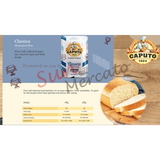 CAPUTO Classica All-purpose Flour Farina TIPO "00" 1Kg - Prodotto In ...