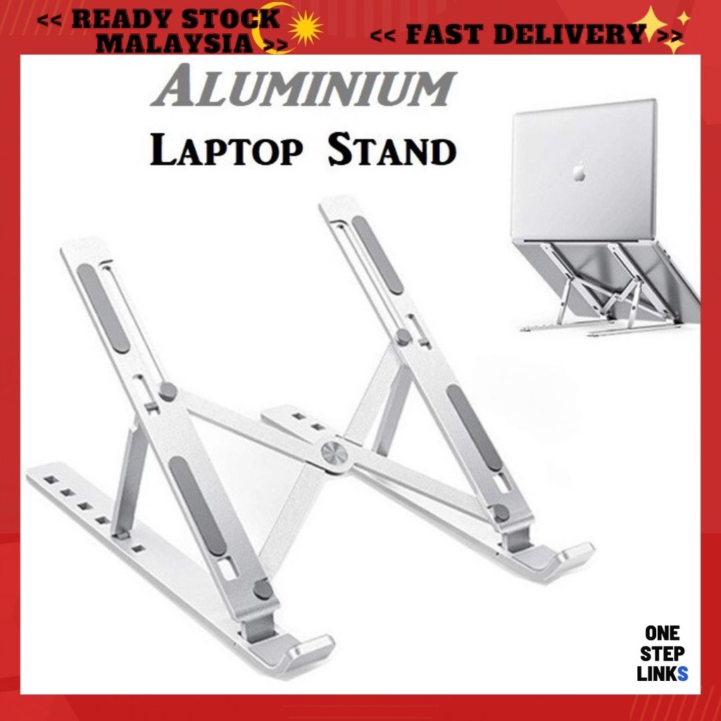 Aluminium Laptop Stand Bracket PC Notebook Adjustable Height Aluminum ...