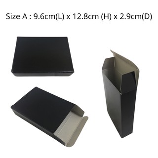 20PCS Per Lot Kraft Black Paper Box Nice Gift Box Packaging Ready made ...