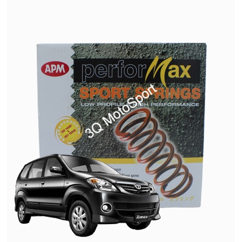 TOYOTA AVANZA LOWERED COIL SPORT SPRING [APM PERFORMAX] | Shopee Malaysia