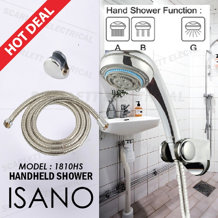 ISANO 1810HS Handheld Shower Head Set Bathroom Toilet Rainfall/Set ...