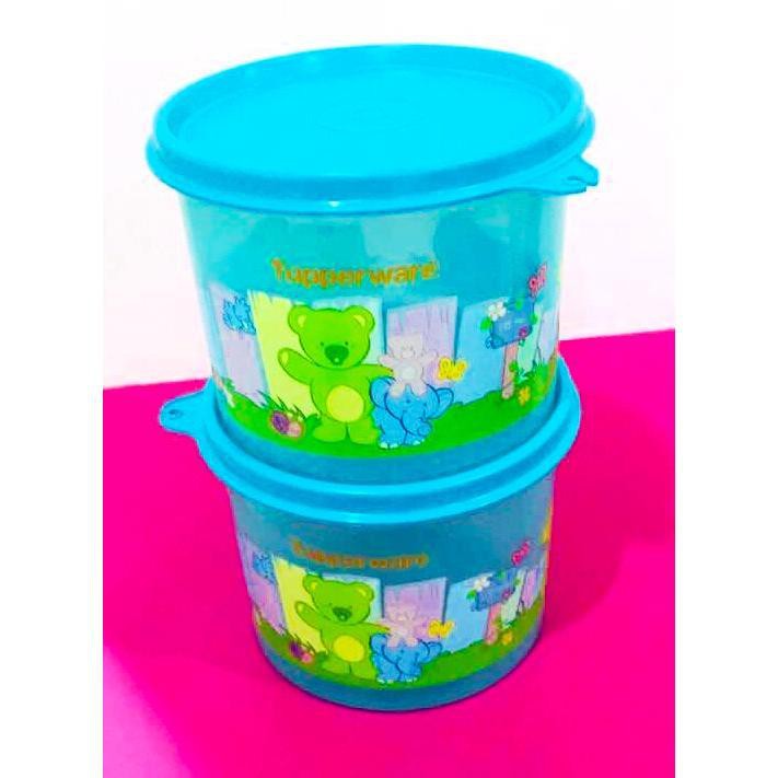 TUPPERWARE COMPACT CANISTER/FOOD CONTAINER 600ML WITH BEAR PRINT (1 ...