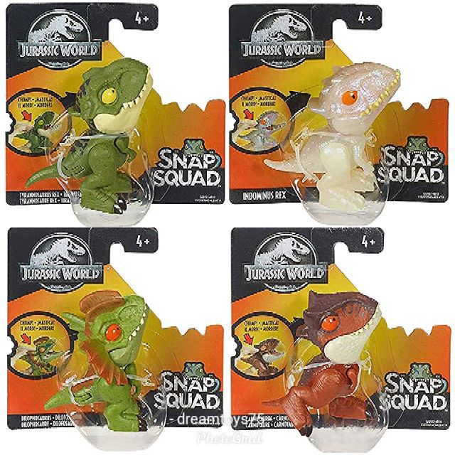 MATTEL JURRASIC WORLD SNAP SQUAD Wave 2 Various MINI DINOSAURS Brand ...