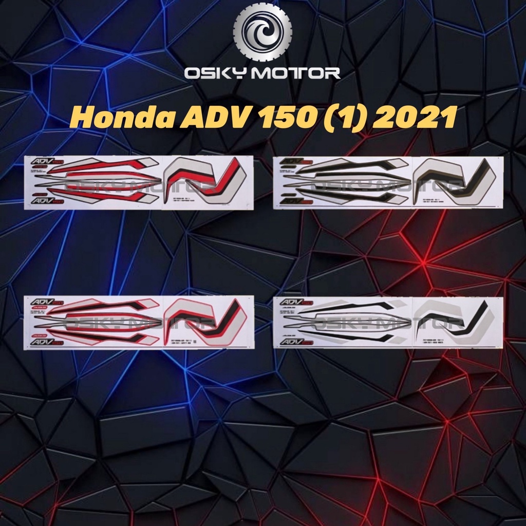 Honda ADV 150 (1) 2021 Body Sticker - Gunpowder Black / Meteorite Brown ...