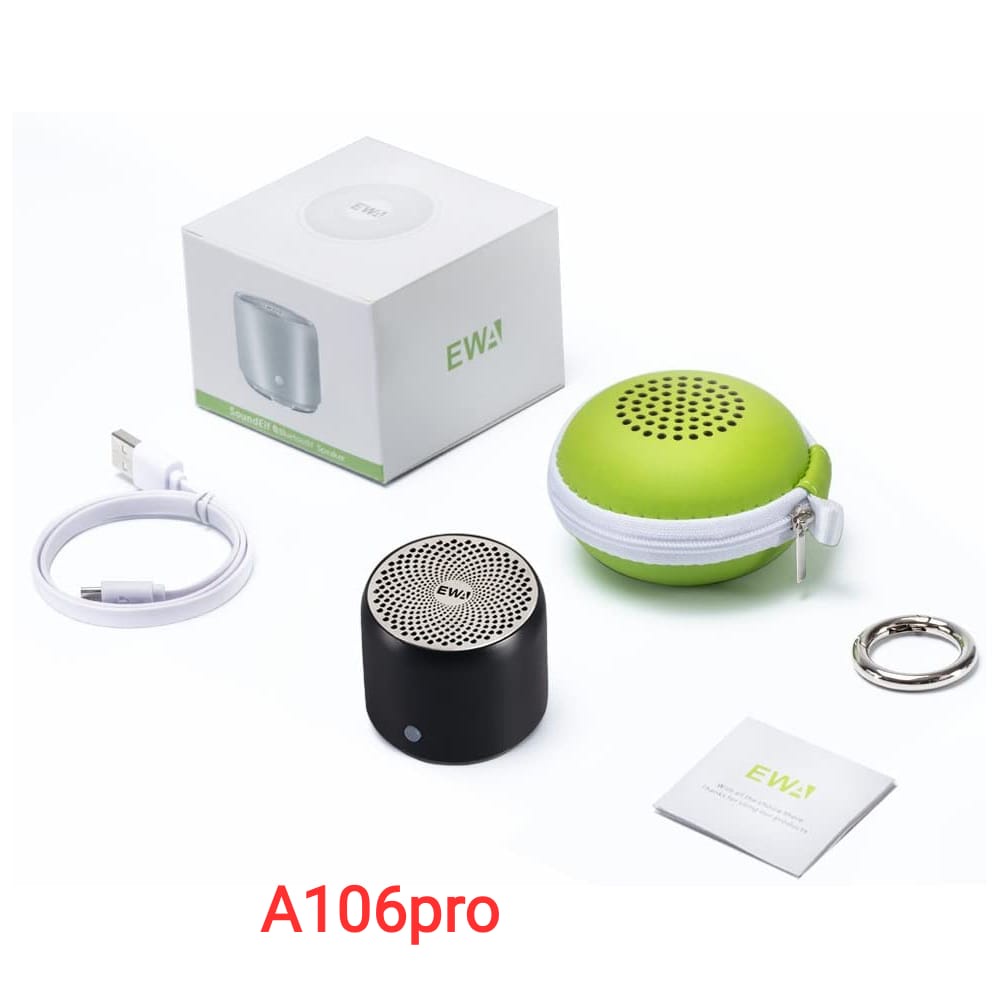 EWA-A106pro Ultra Mini Bluetooth Speaker Outdoor Car Subwoofer Waterproof Smart Portable ...